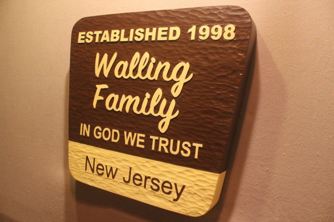 NEW HOME SIGN | State Park Sign | Personalized Sign | Family Name Sign ...