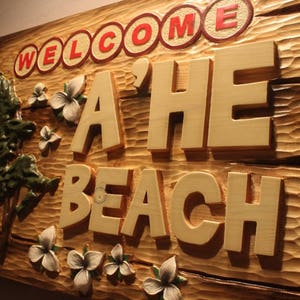 Beach House Sign | Vacation Home Sign | Coastal Sign | Hand Carved ...