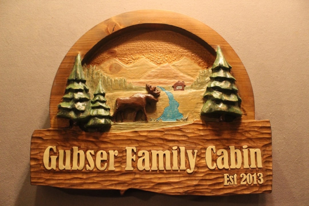 CUSTOM CABIN SIGNS | Carved Wood Signs | Custom Wooden Signs | Home ...