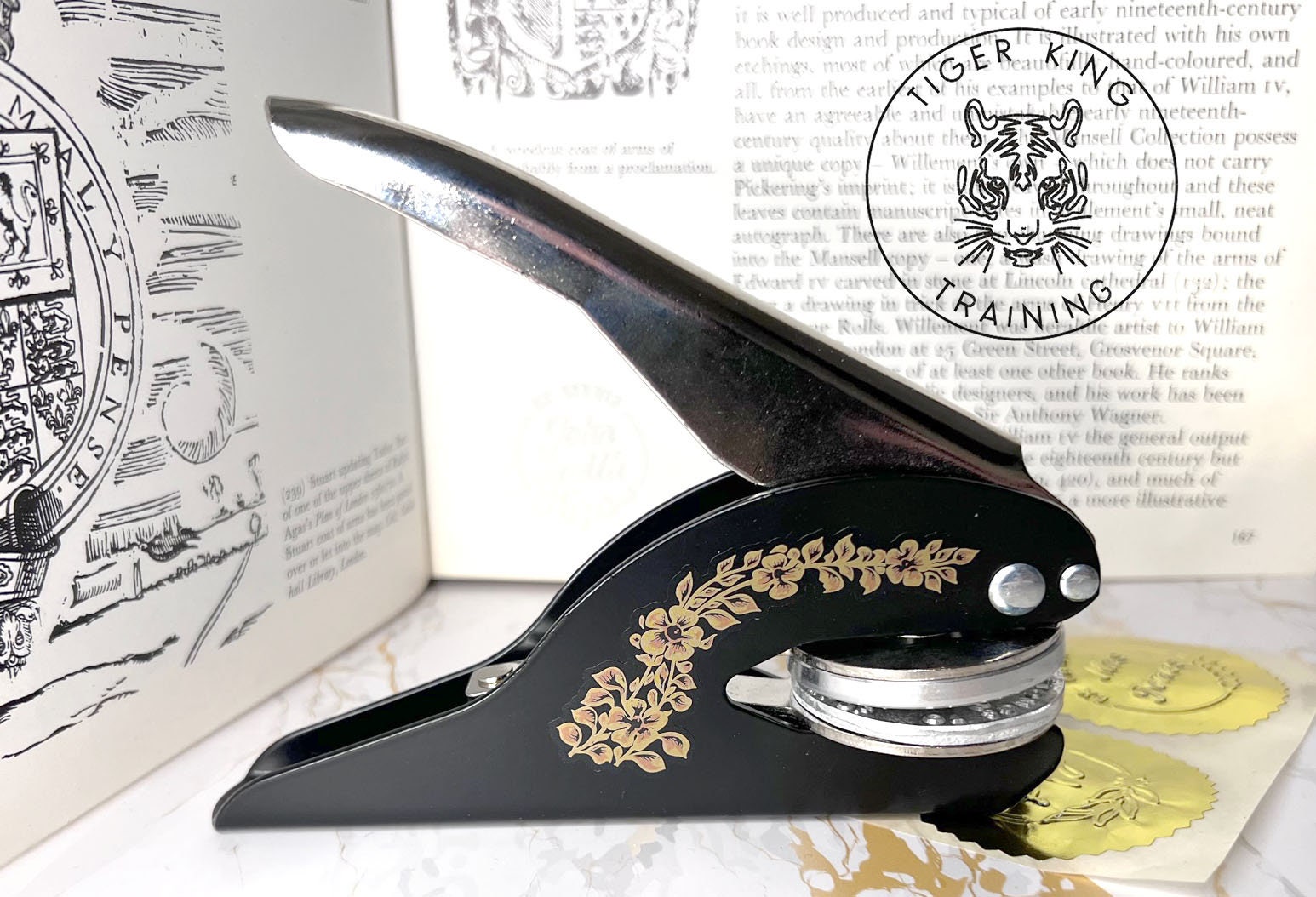 Book Embosser Custom Made With Your Name and Chosen Design From the ...