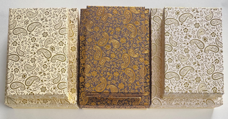 SET of 5 RECTANGULAR Gift Boxes, Indian Weddings, Diwali Gift, Fancy ...