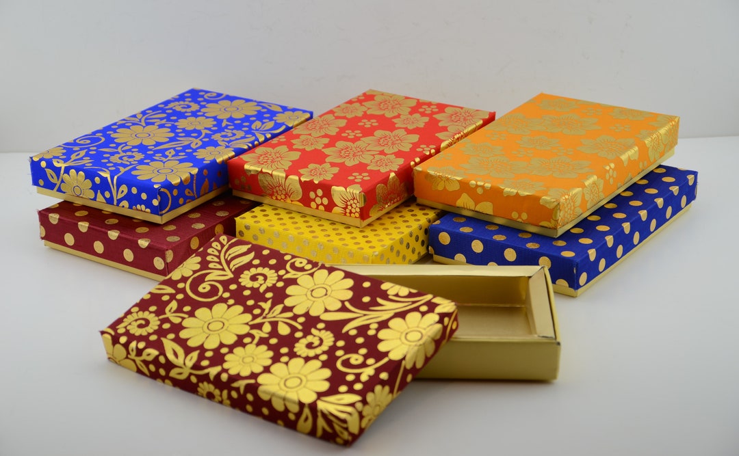 SET OF 3 S-M-L , or 10 Small Rectangular Gift Boxes, Indian Weddings ...