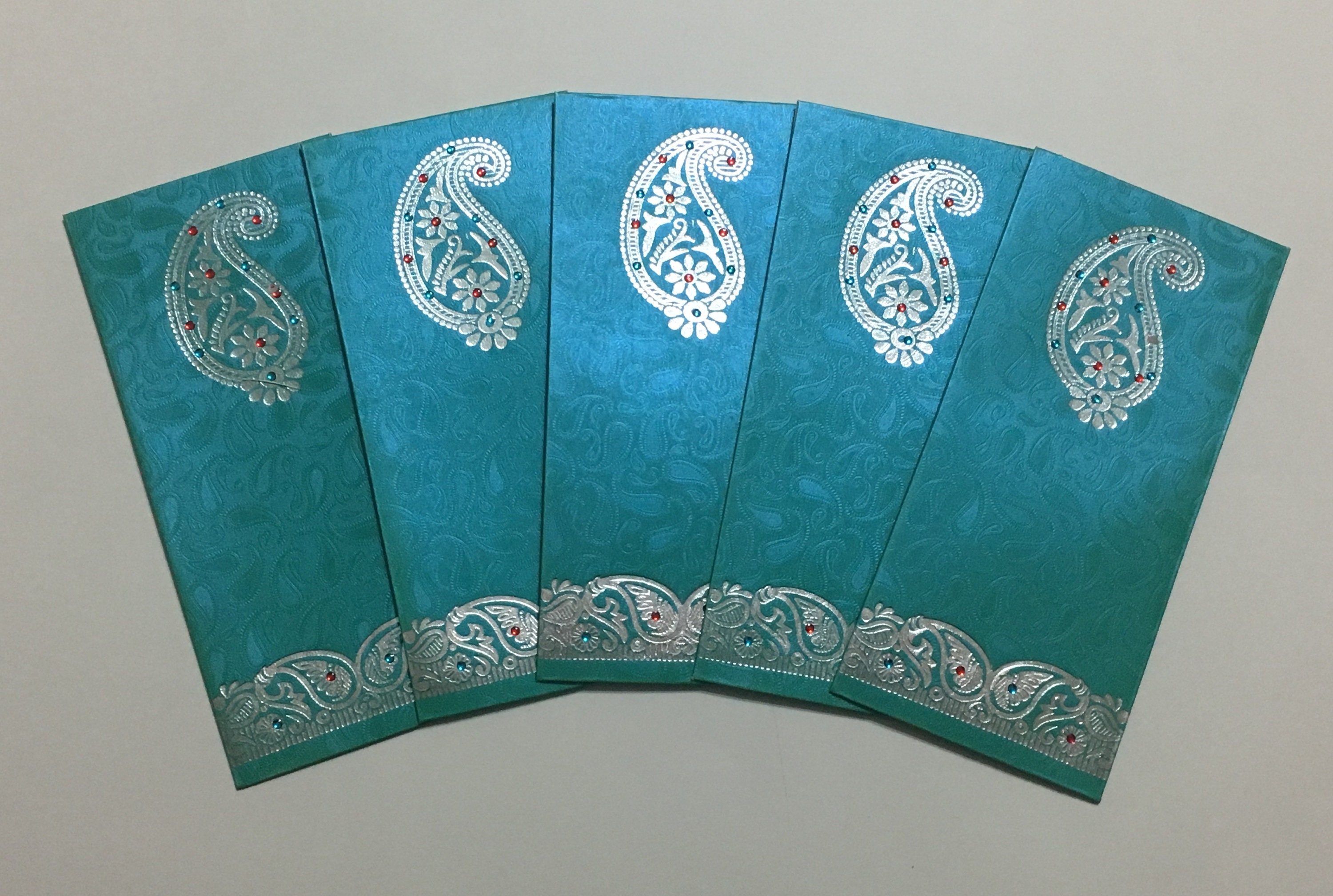 SET OF 5 Money Holder Set, Shagan Envelope, Indian Wedding, Money ...