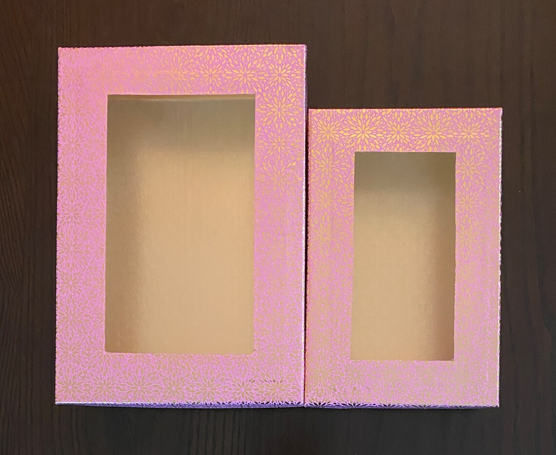 SET of 5 RECTANGULAR Window Gift Boxes, Indian Weddings, Diwali Gift ...
