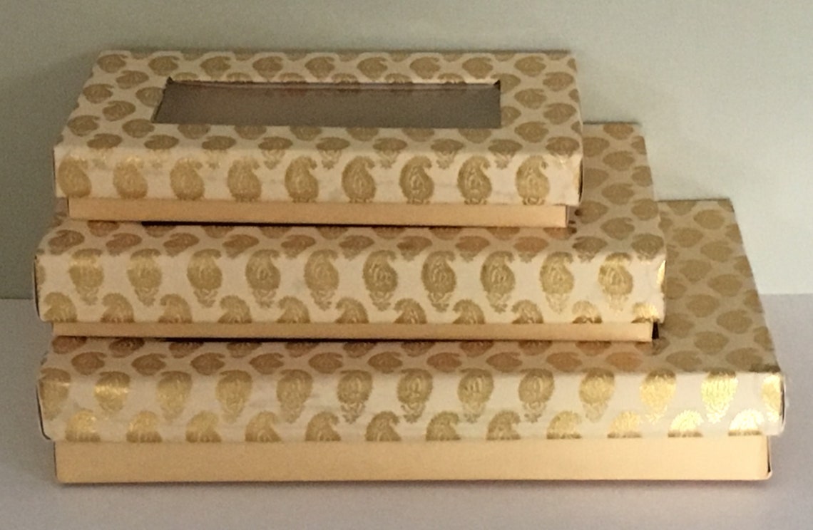 New RECTANGULAR WINDOW Gift Boxesindian Weddings Diwali - Etsy