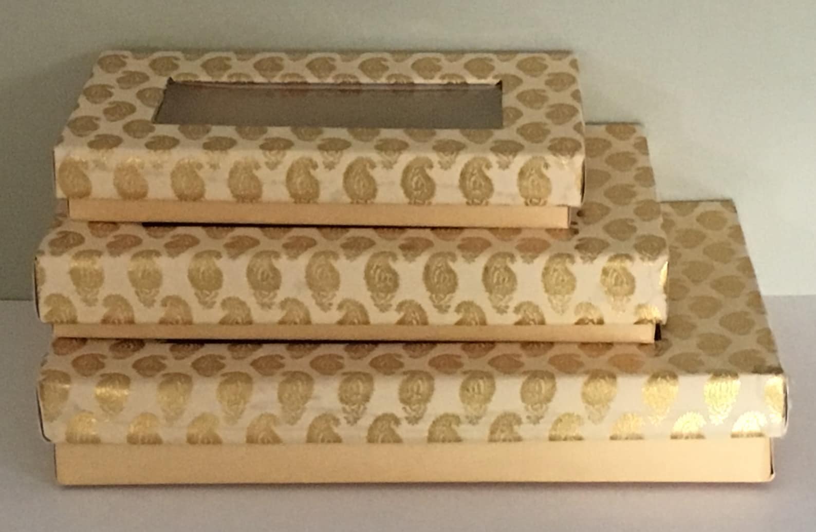 New RECTANGULAR WINDOW Gift Boxes,indian Weddings, Diwali Gift, Fancy ...