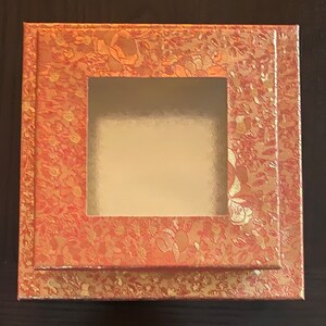 SET of 5, SQUARE WINDOW Gift Boxes, Indian Weddings, Diwali Gift, Fancy ...