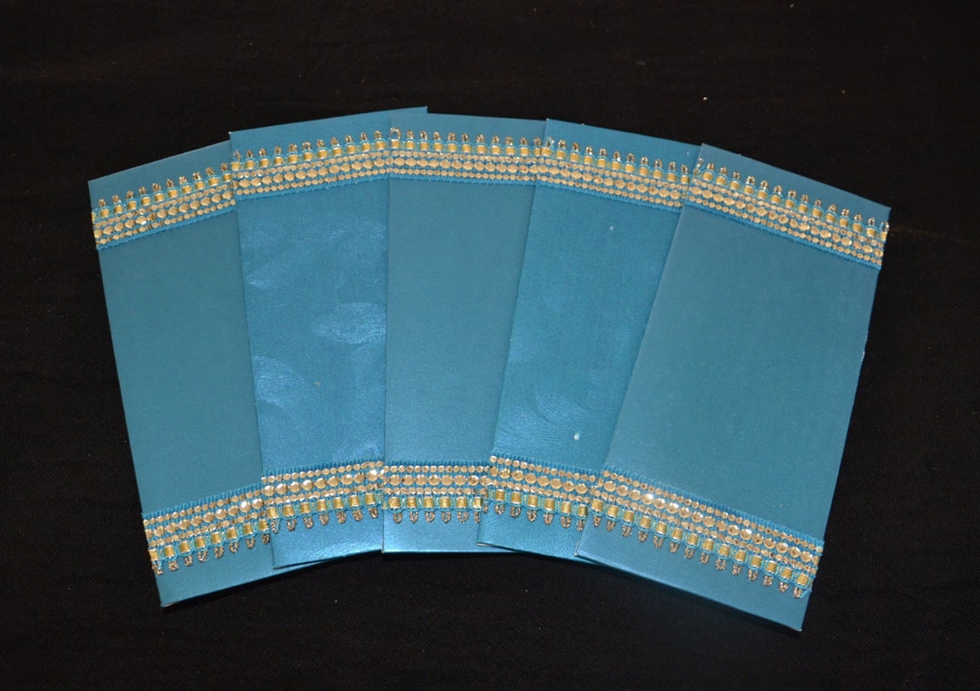 SET OF 5, Handmade Money Holder Set, Shagan Envelope, Indian Wedding ...