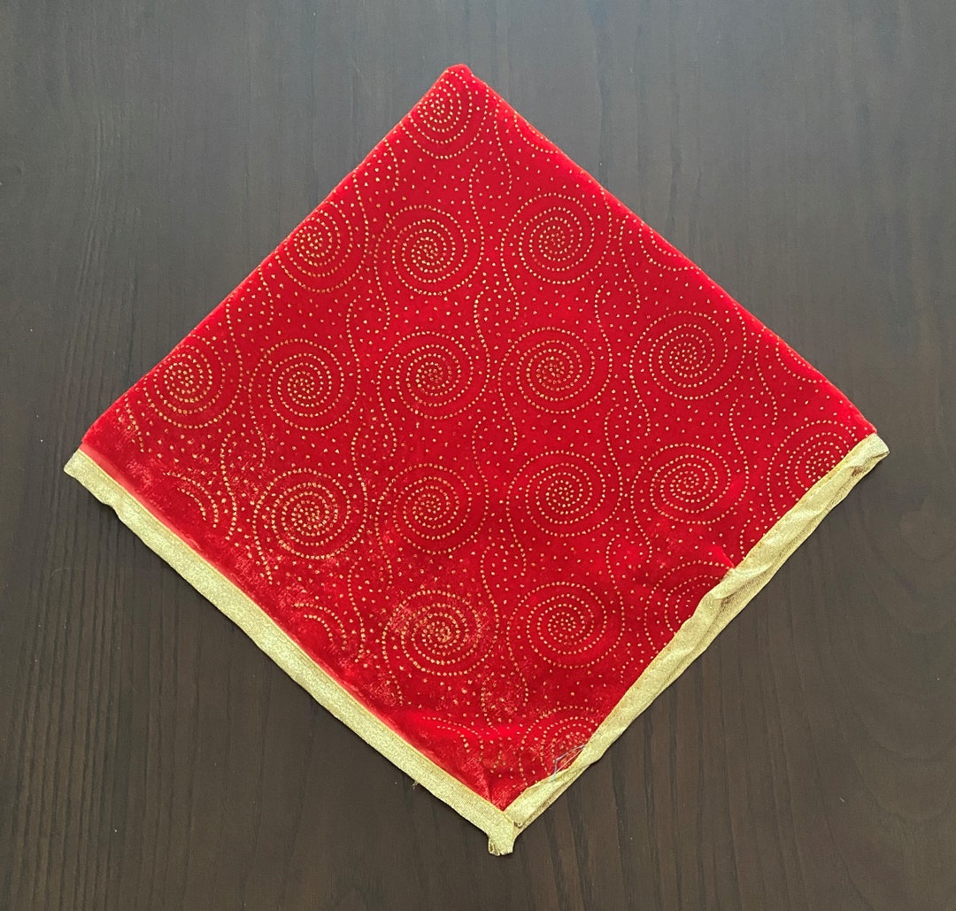 THALI COVERS 20X20 Handmade Aarti Thali Covers, Religious Thali Covers ...