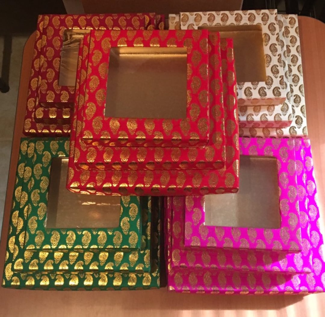 SQUARE WINDOW Gift Boxes, Indian Weddings, Diwali Gift, Fancy Gift Box ...