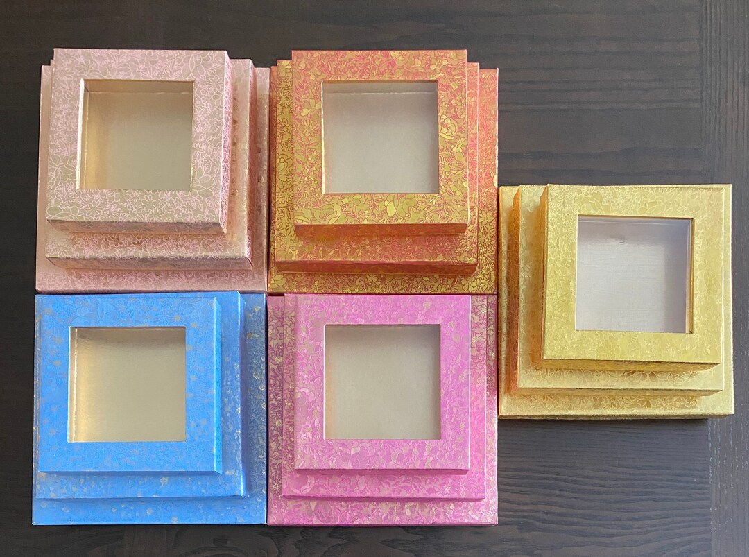 NEW SQUARE WINDOW Foil Gift Boxes, Indian Weddings, Diwali Gift, Fancy ...