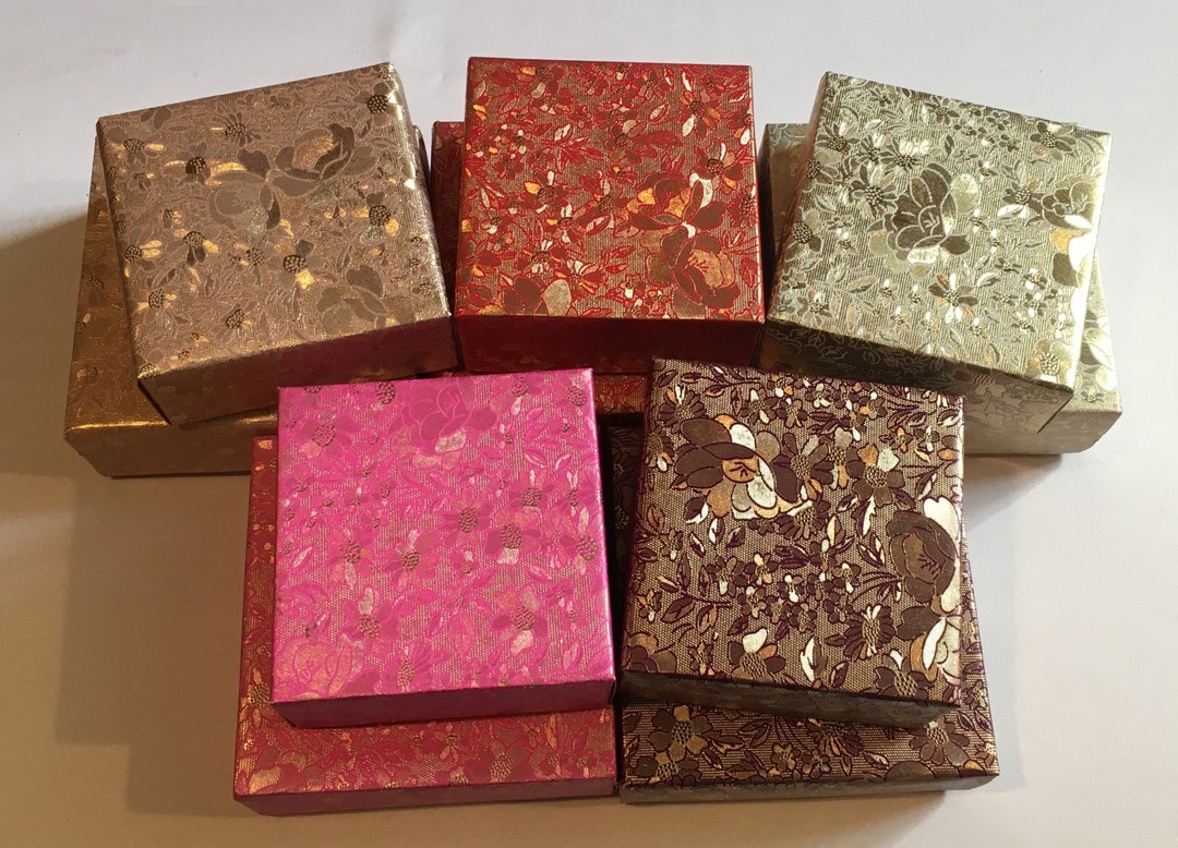 SET OF 10 3x3 Inches, Square Gift Boxes, Handmade Fancy Box, Indian ...