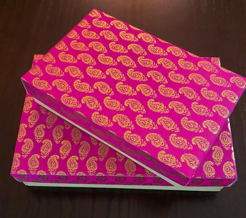 SET of 5 RECTANGULAR Gift Boxes, Indian Weddings, Diwali Gift, Fancy ...