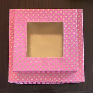 SET of 5, SQUARE WINDOW Gift Boxes, Indian Weddings, Diwali Gift, Fancy ...