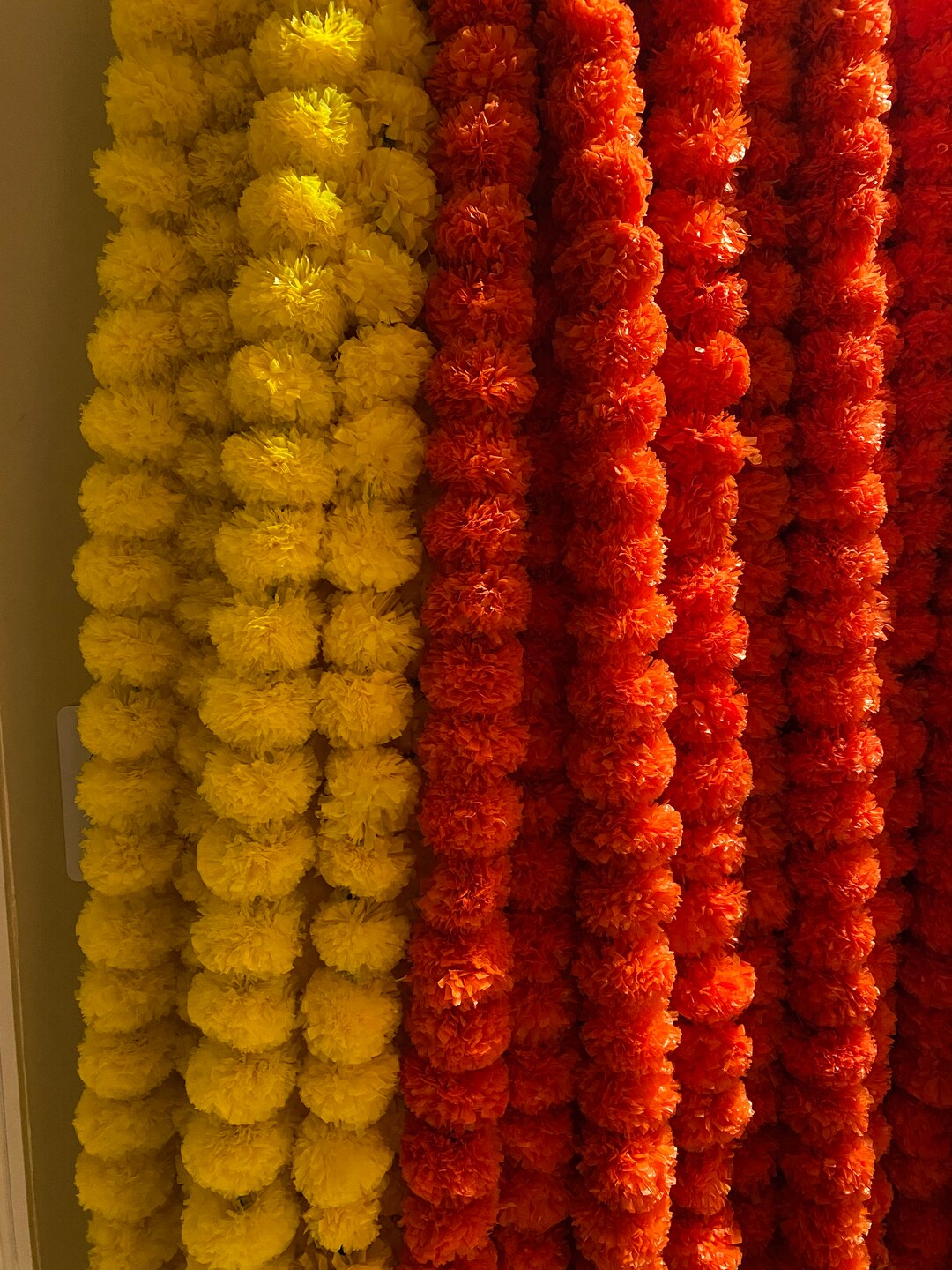 10 STRINGS, DIWALI SPECIAL, Artificial Marigold Strings, Wedding ...