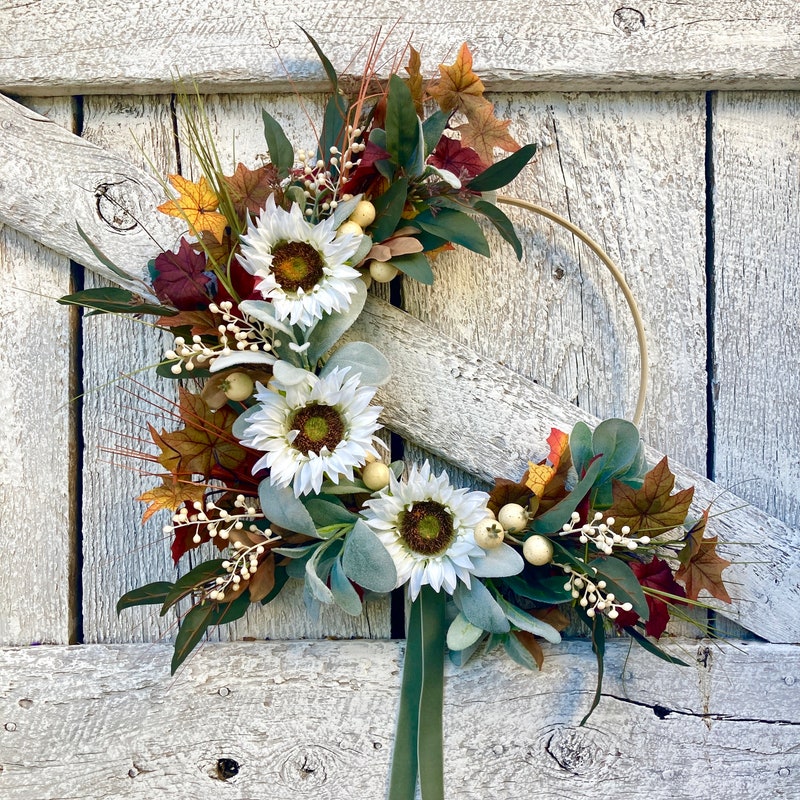 Fall Hoop Wreath - Etsy