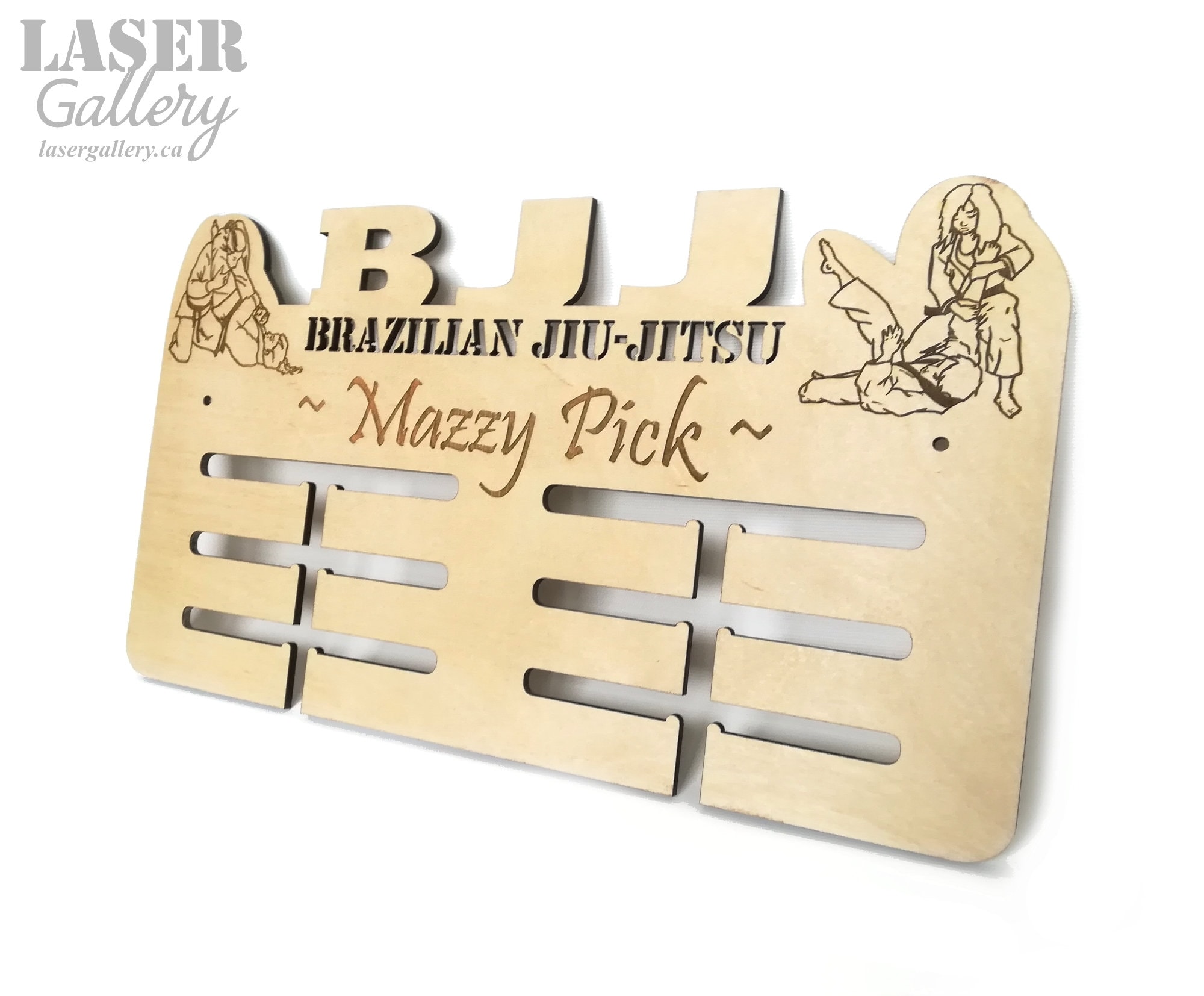 Trofei MEDAGLIA Display STAFFA HOLDER JIU JITSU ACRILICO NERO CON ...