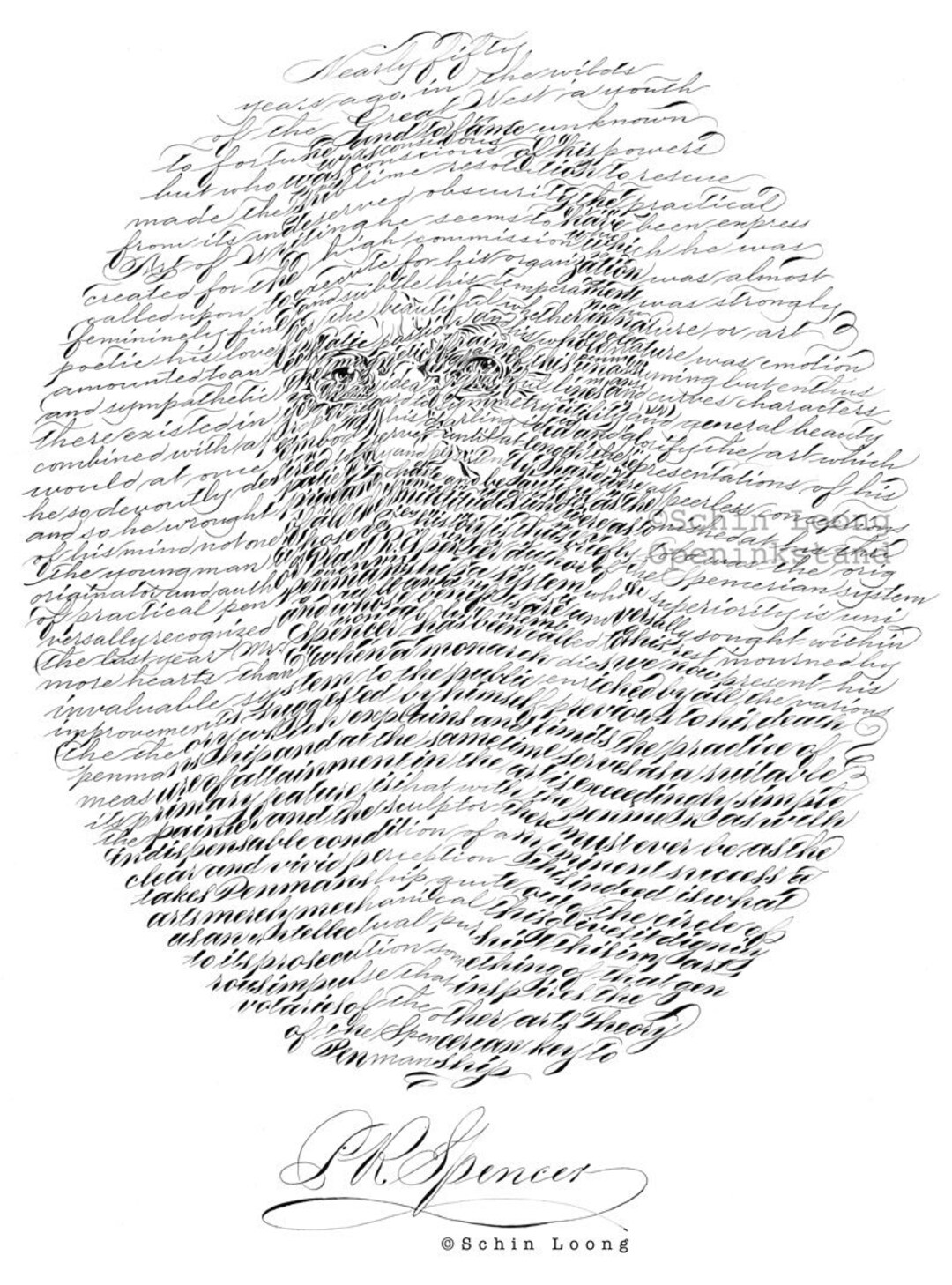 PR SPENCER ART Calligraphy Fine Art Print - Etsy