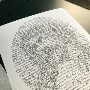 JESUS CHRIST Calligraphy Fine Art Print - Etsy