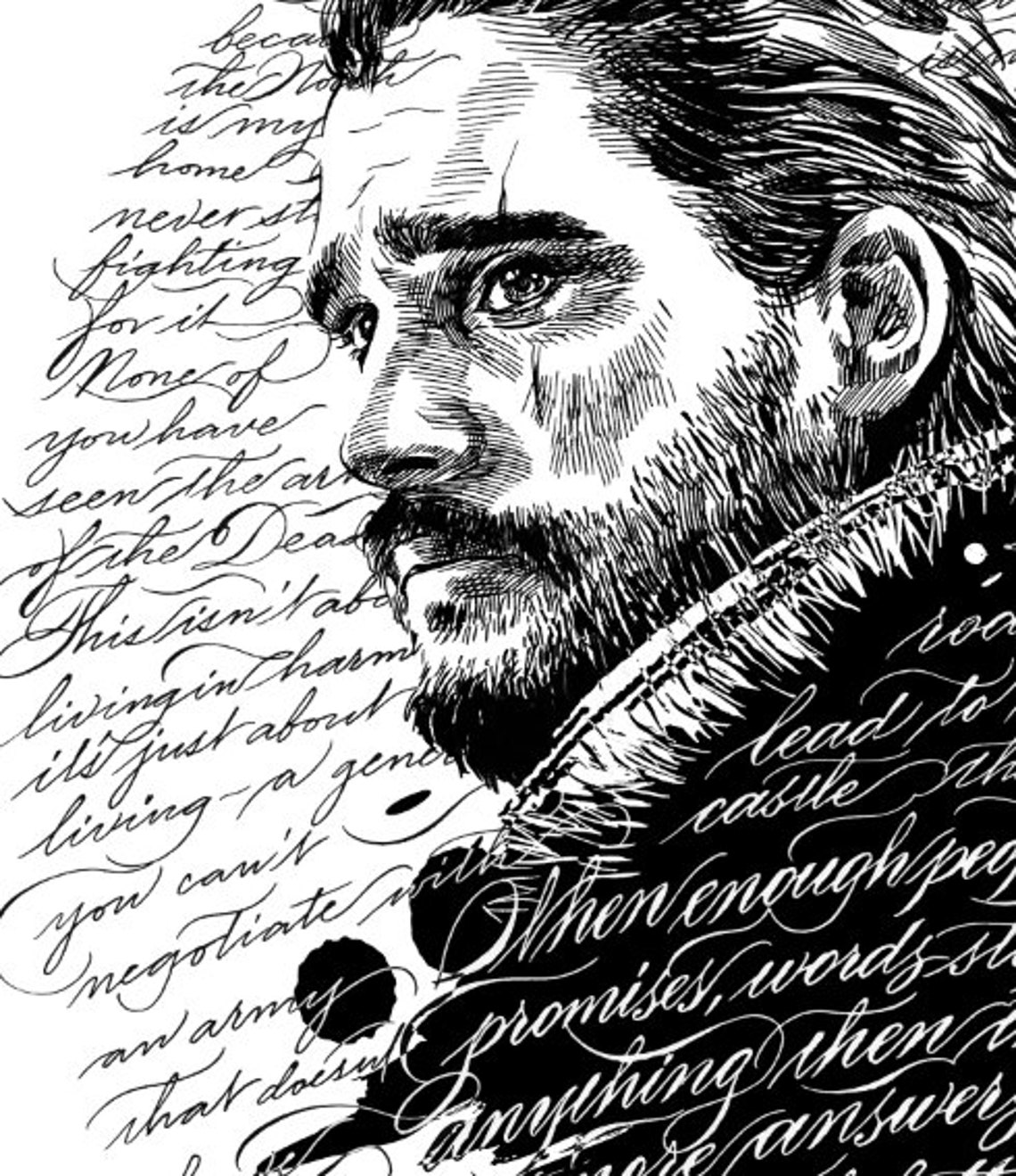 Set of 2 FIRE & ICE Calligraphy Fine Art Print - Etsy