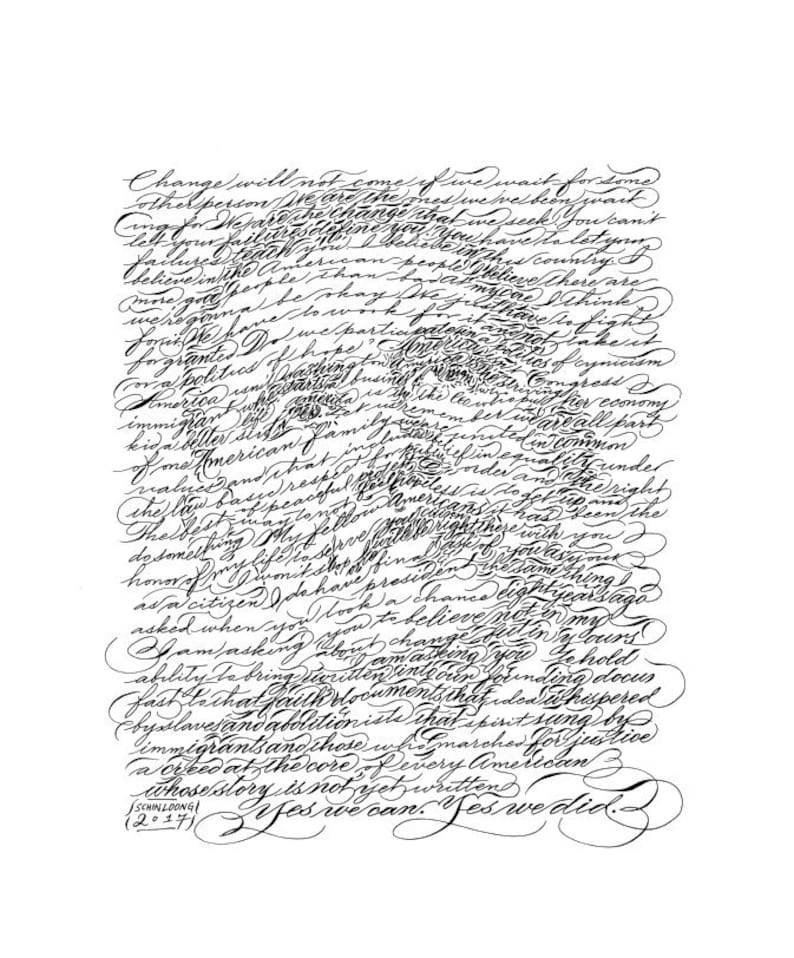 JOE BIDEN Calligraphy Fine Art Print - Etsy