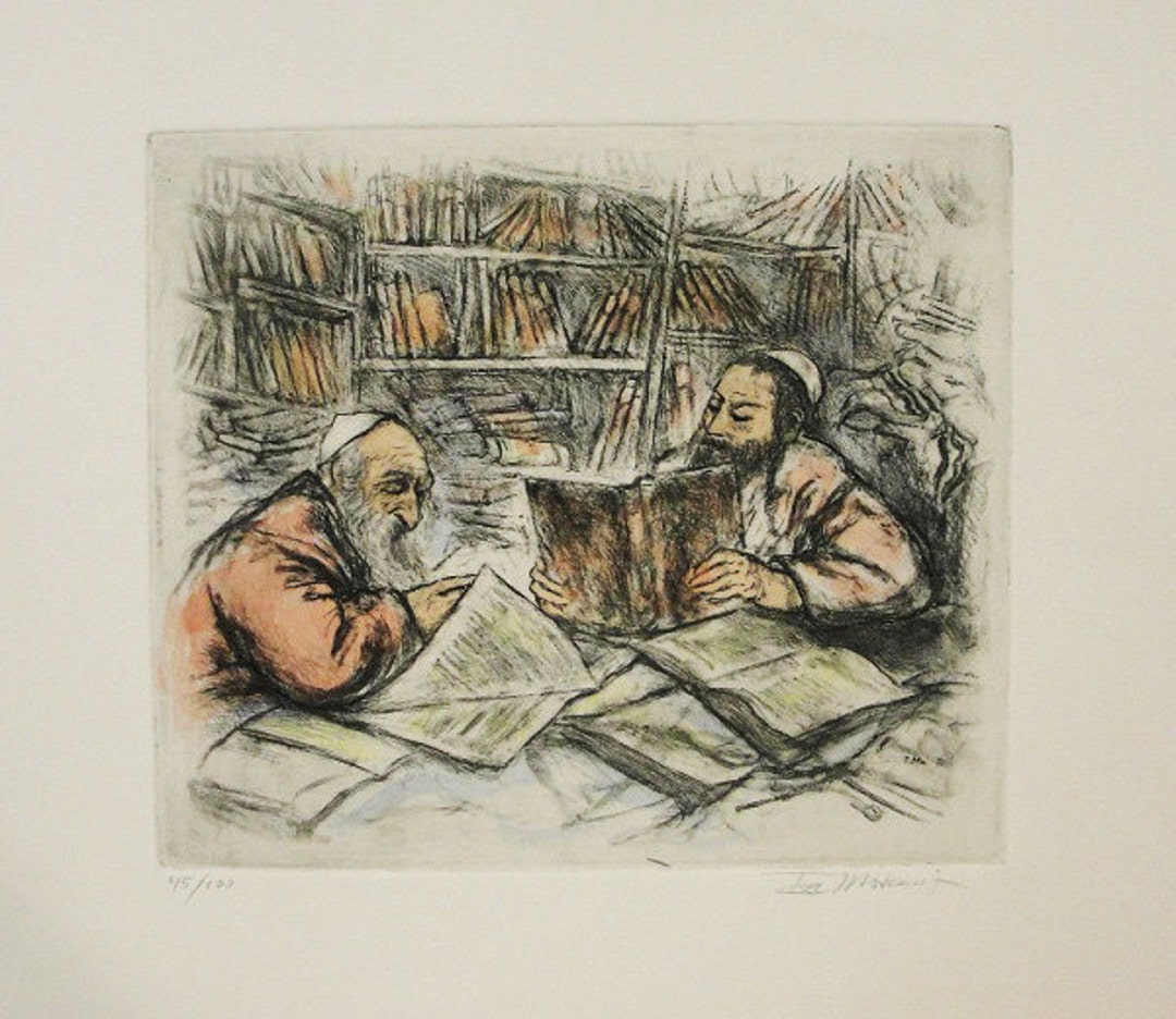 Ira Moskowitz "the Lesson" - Signed Etching - Retail 500.00 - COA - See ...