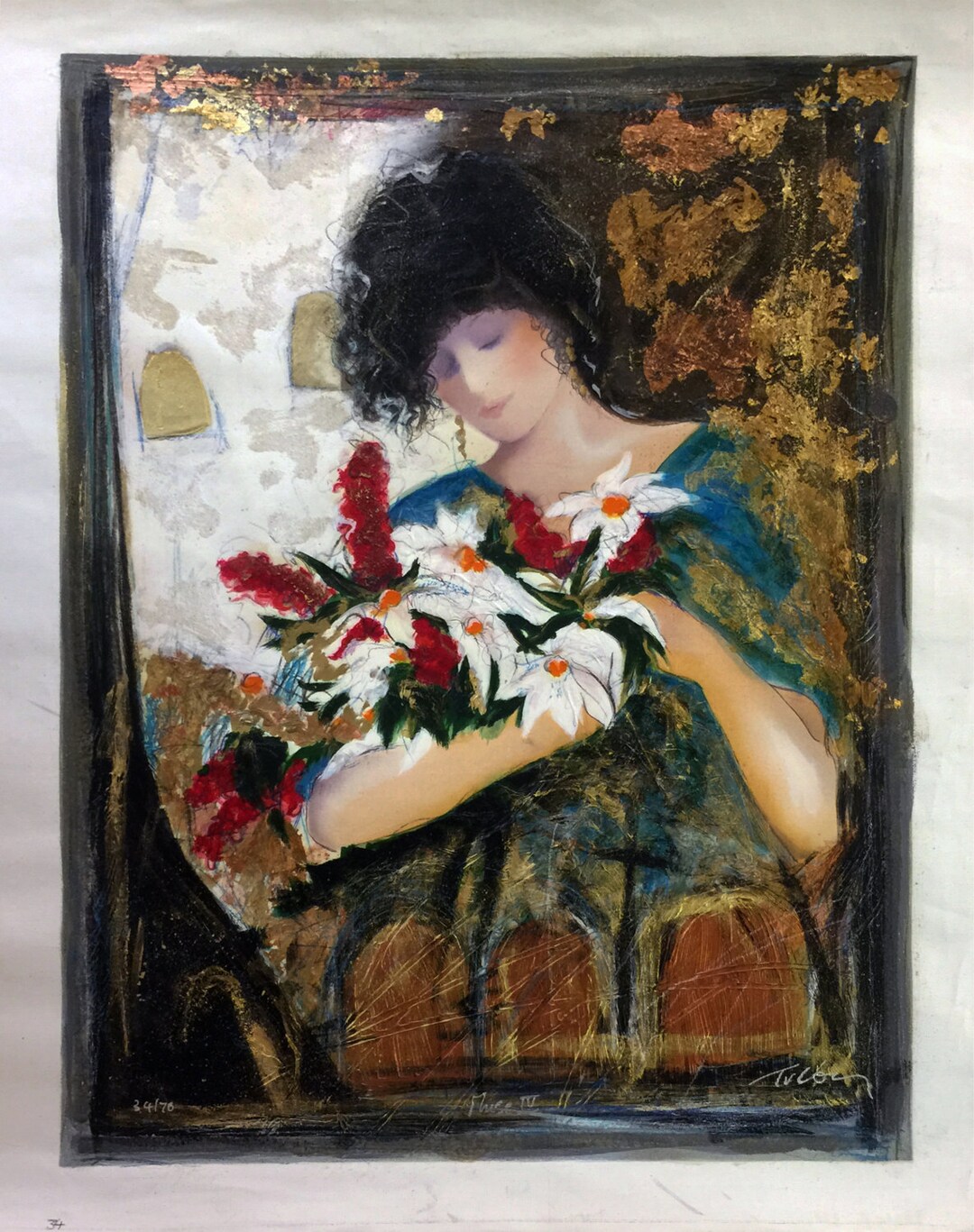 Janet Treby "muse Iv" - Signed Embellished Canvas - COA - See Live at ...