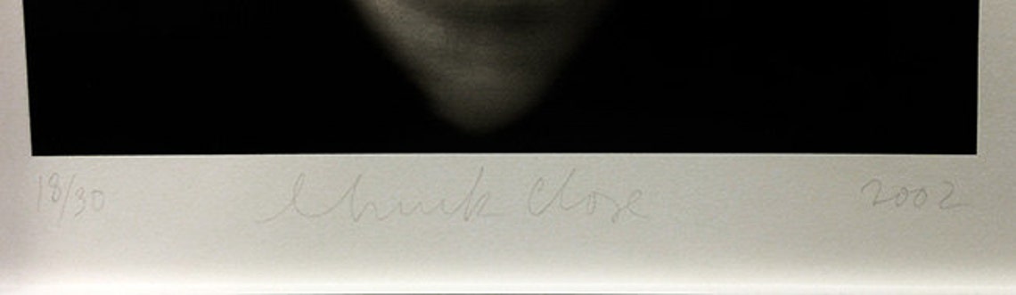 Chuck Close "self Portrait 2" - Signed Iris Print - Framed - COA - Buy ...