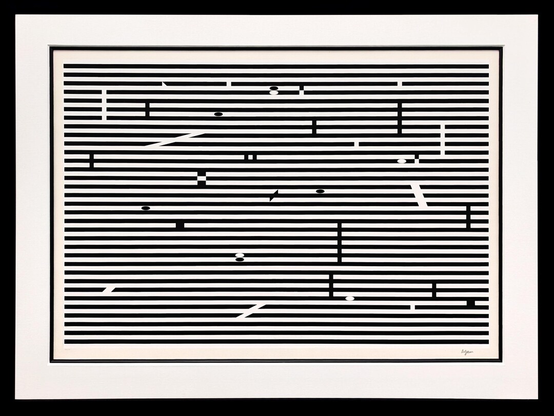 Yaacov Agam 'V' (from Double Metamorphosis Series) - 1973 - Large ...