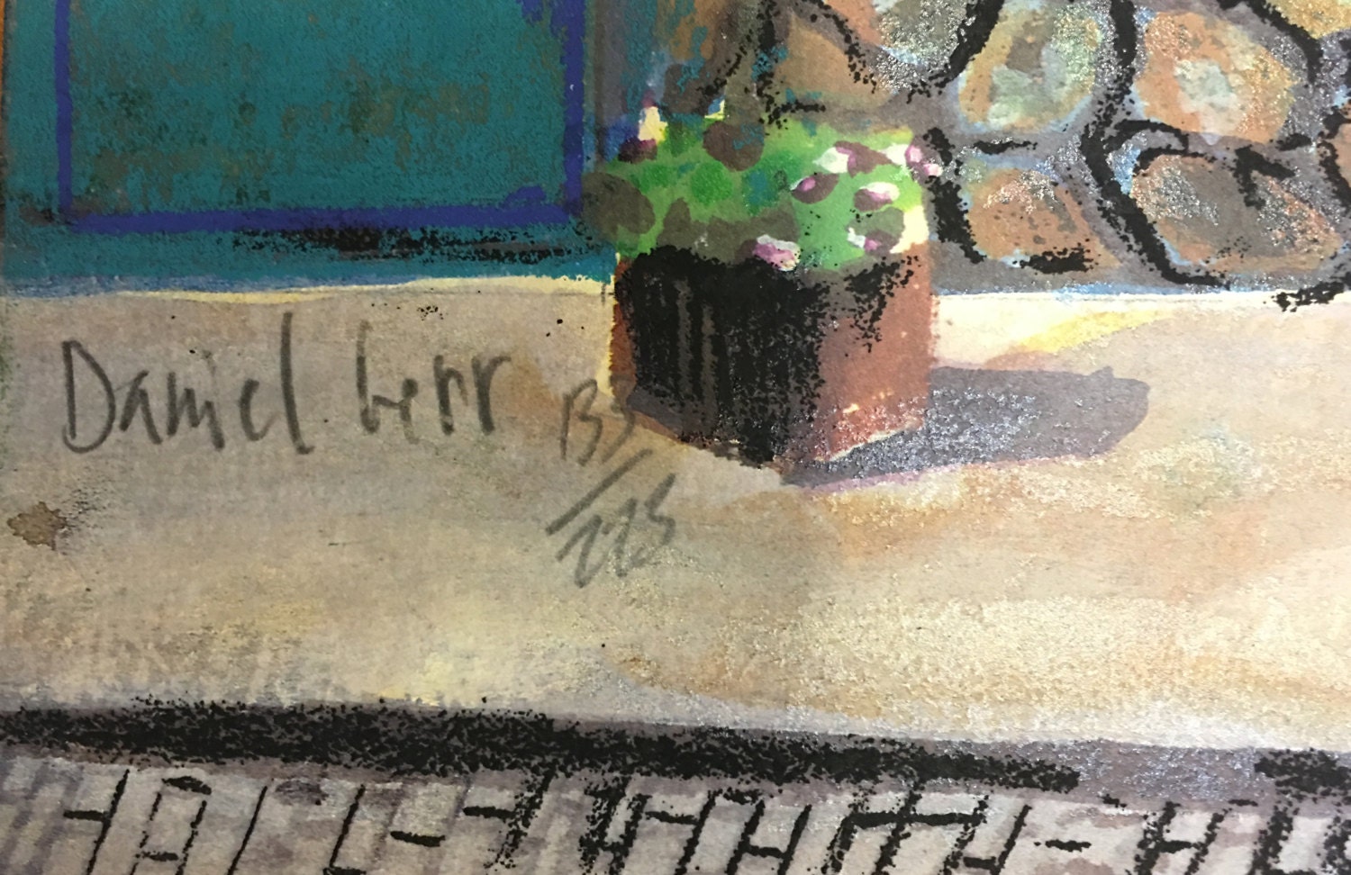 Daniel Gerr monte Carmela Hand Signed Serigraph COA See Live at Gallart ...