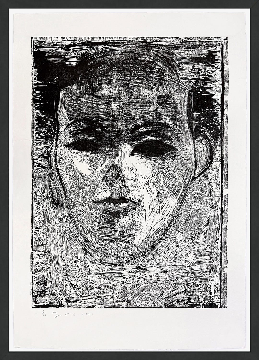 Jim Dine "the Mead of Poetry #1" - 1988 - Huge Hand Signed Woodcut ...