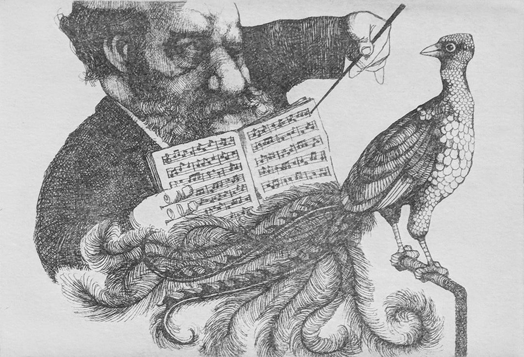 Charles Bragg "music Lesson" - Rare Hand Signed Etching on Paper - COA ...