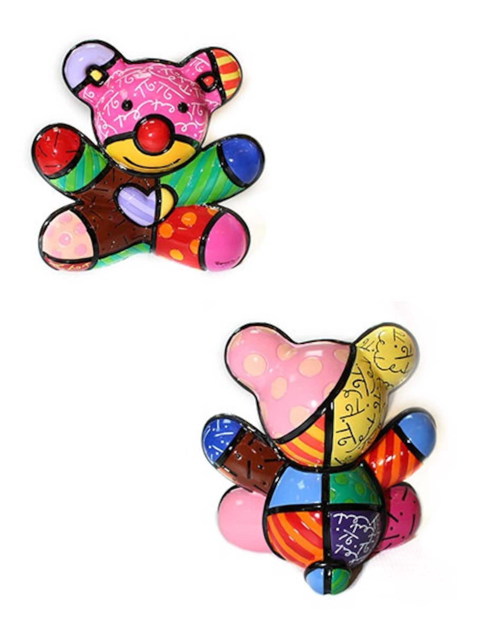 Romero Britto fun Bear Rare Poly Resin Sculpture - Etsy