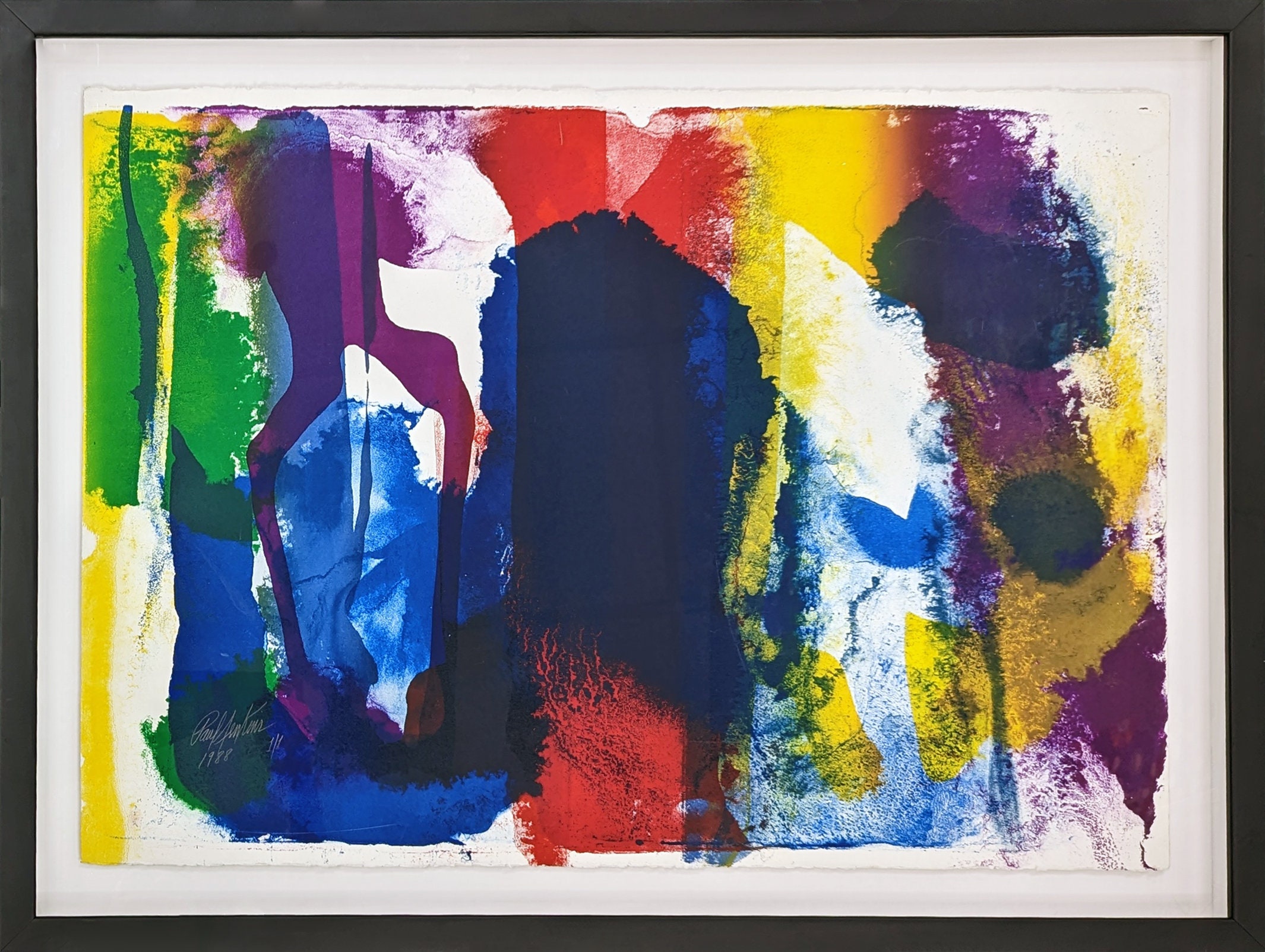 Paul Jenkins 'composition' 1988 Unique One of a Kind 1/1 Signed ...