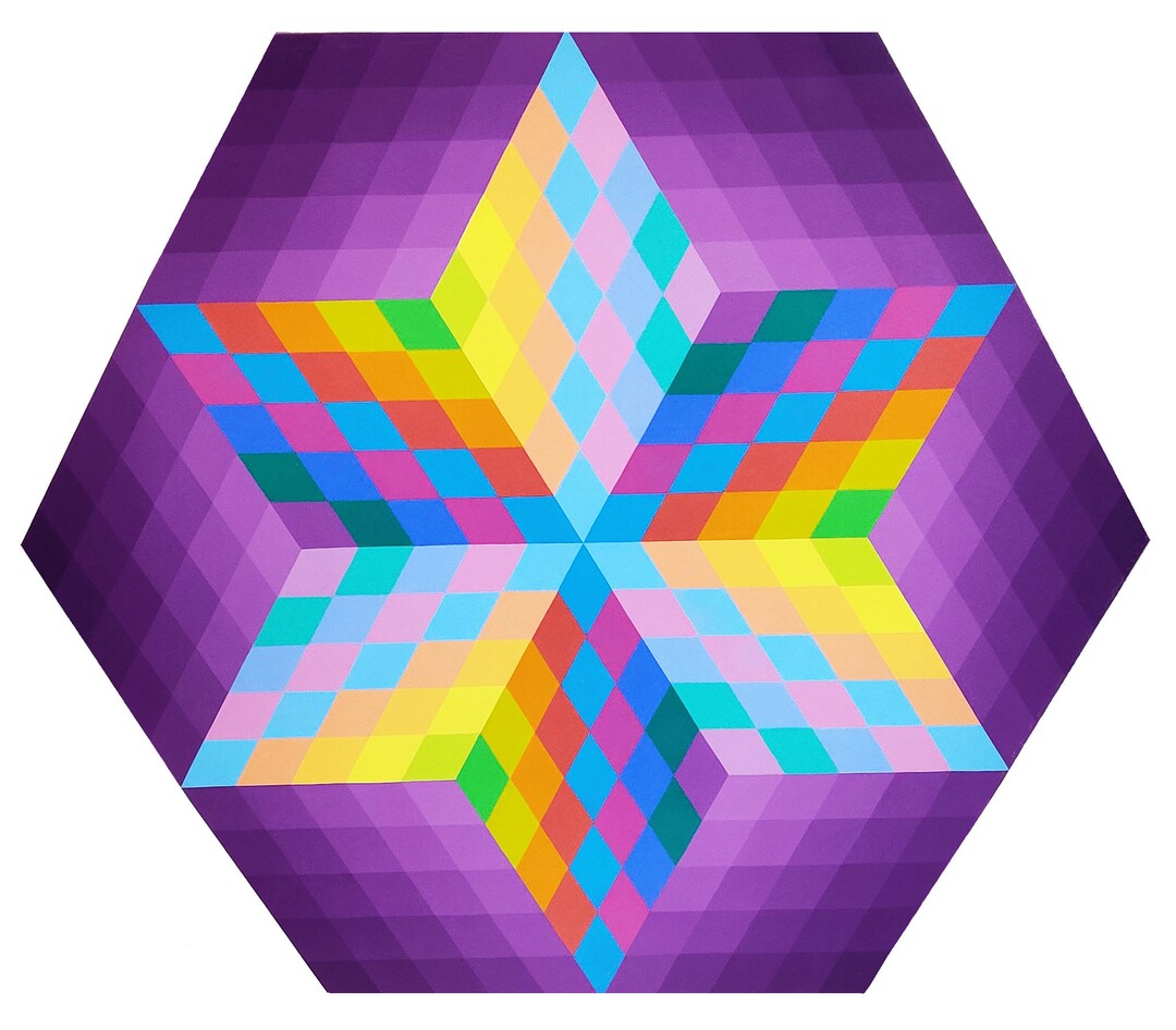 Stan Slutsky six Points Original Hexagon Shaped - Etsy