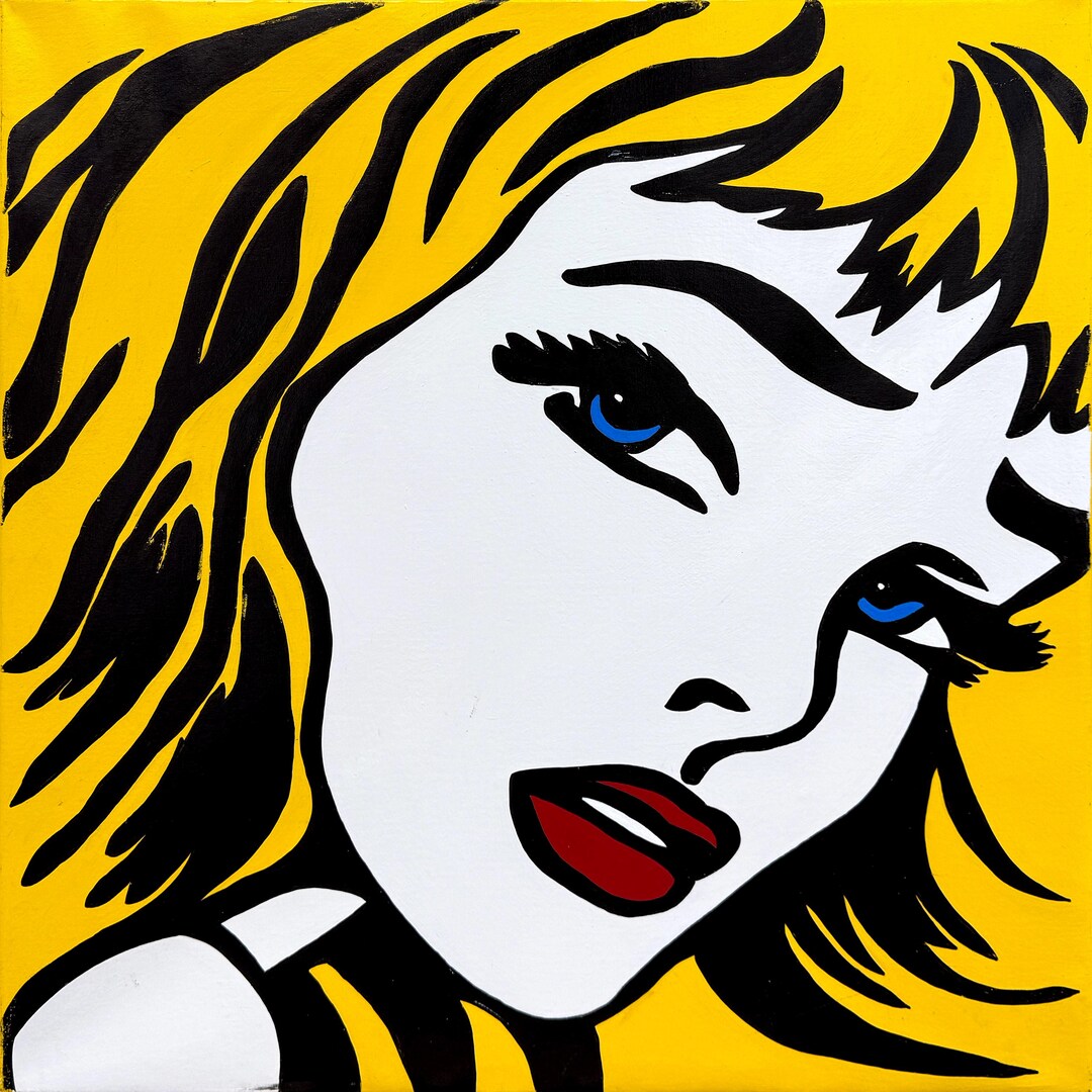 Steve Kaufman "crying Girl - Homage to Lichtenstein" - Large Unique ...