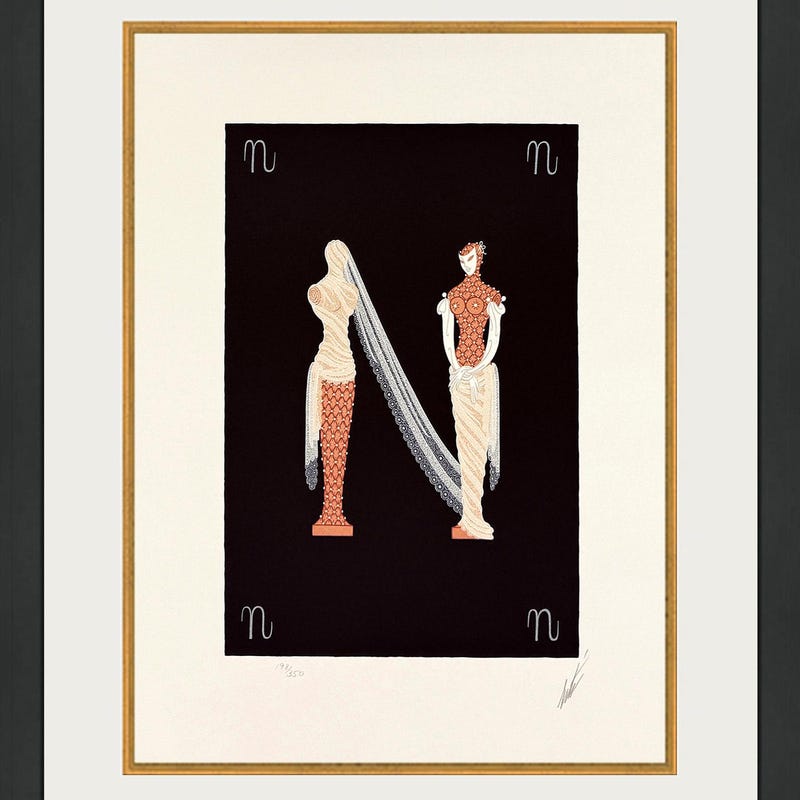 Erte Letter A - Etsy