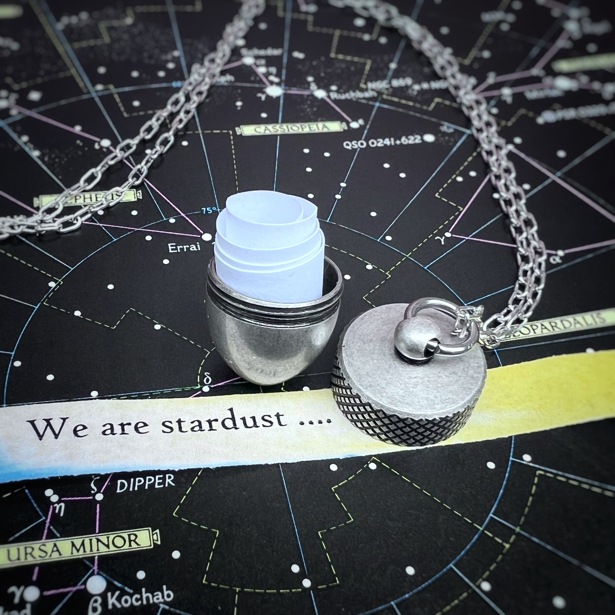 We’re Made of Star Stuff Custom Personalized Quote Locket Necklace, We ...