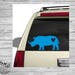 Rhino Decal, Rhino Car Decal, Rhino Travel Tumbler Decal, Mug Decal ...