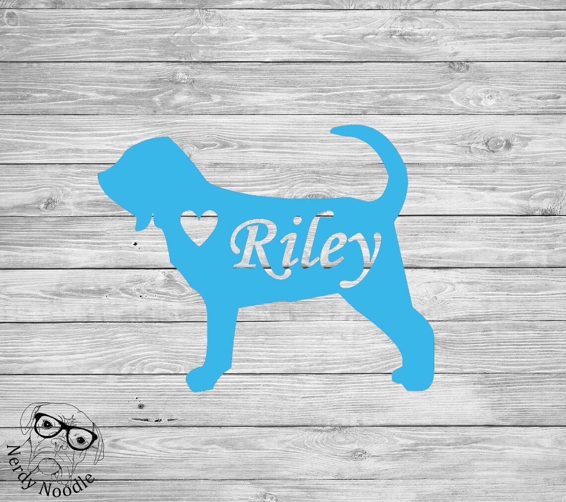 Bloodhound Decal, Bloodhound Window Decal, Bloodhound Laptop Decal, Pet ...