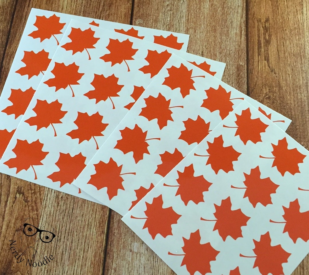 Leaf Stickers, Leaf Planner Stickers, Leaf Stickers, Leaf Sticker Set ...