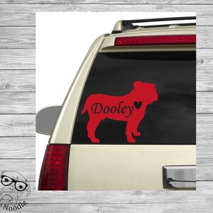 Bulldog Decal, Bulldog Window Decal, Bulldog Laptop Decal, Pet Decal, I ...