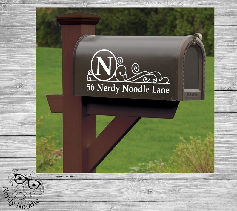 Custom Mailbox Decal, Mailbox Decal, Address Decal, Mailbox Numbers ...