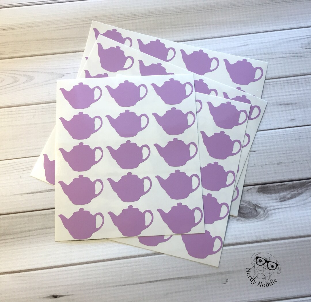Tea Party Stickers, Teapot Stickers, Teapot Sticker Set, Tea Party ...