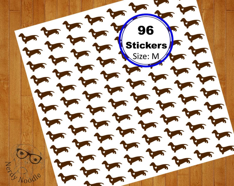 Dachshund Stickers Dachshund Sticker Set Dachshund Envelope | Etsy
