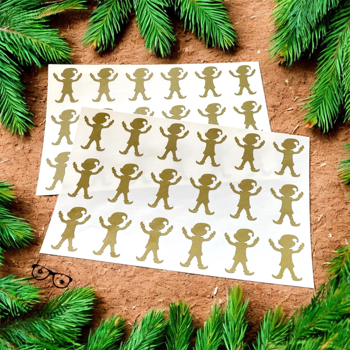 Elf Stickers, Elf Tanning Stickers, Elf Sticker Set, Elf Envelope Seals ...