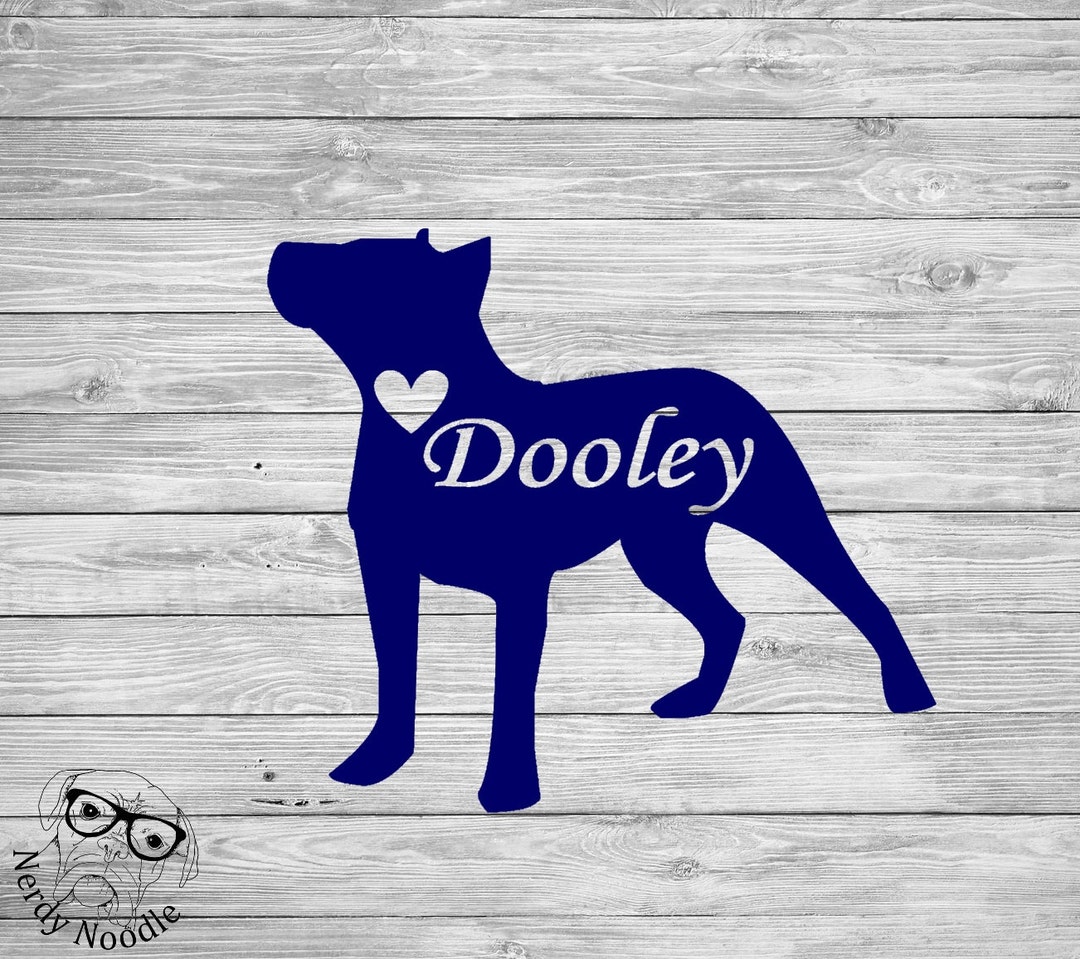Pitbull Decal, Pitbull Dog Car Decal, Pitbull Laptop Decal, I Love My ...