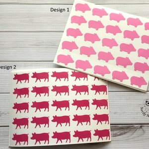 Pig Tanning Stickers, Pig Stickers, Pigs Sticker Set, Pig Envelope ...
