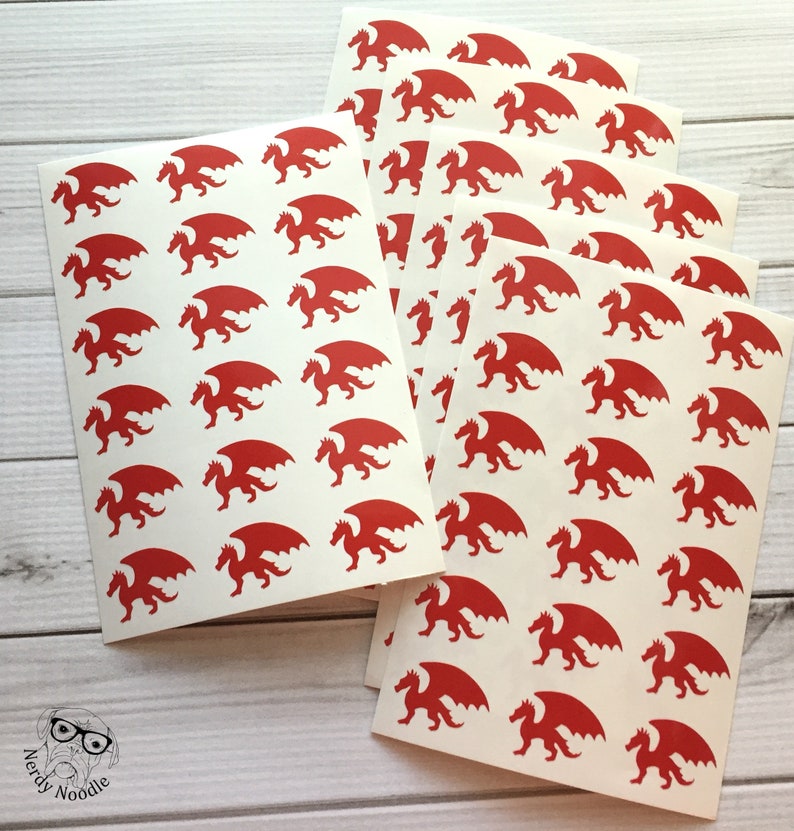 Dragon Stickers Dragon Planner Stickers Dragon Sticker Set - Etsy