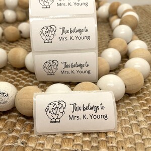 History Teacher Custom Labels, This Belongs to Labels, 100-250-500 ...